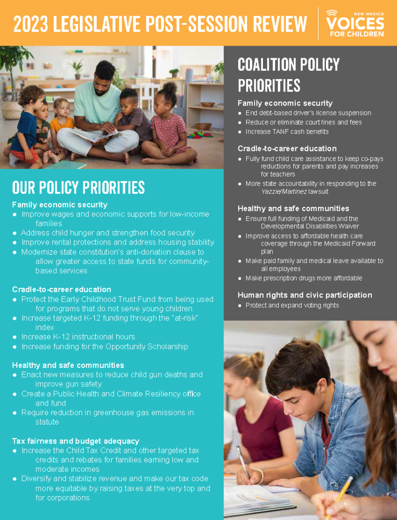 2023 Legislative Post-session Review – New Mexico Voices for Children